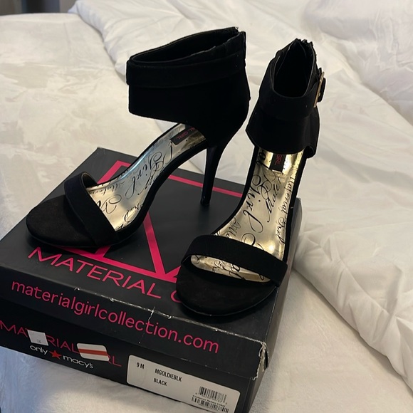 Material Girl | Shoes | Material Girl Black High Heel Sandals | Poshmark